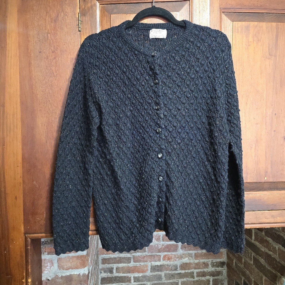 Vintage British Vogue Wintuk Popcorn Black Silver Car… - Gem